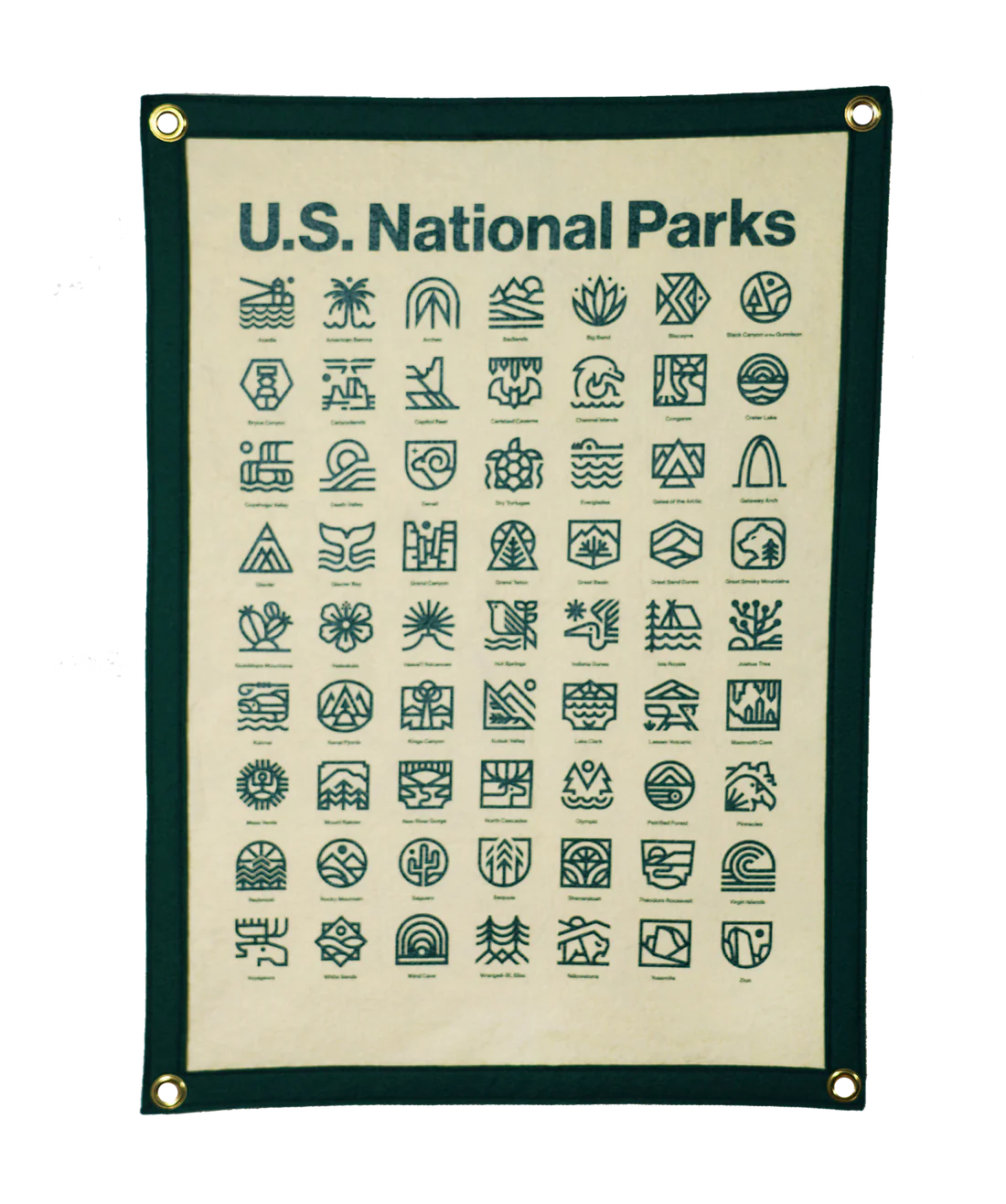 National Parks Camp Flag • Steve Wolf x Oxford Pennant – Anthem Supply Co.